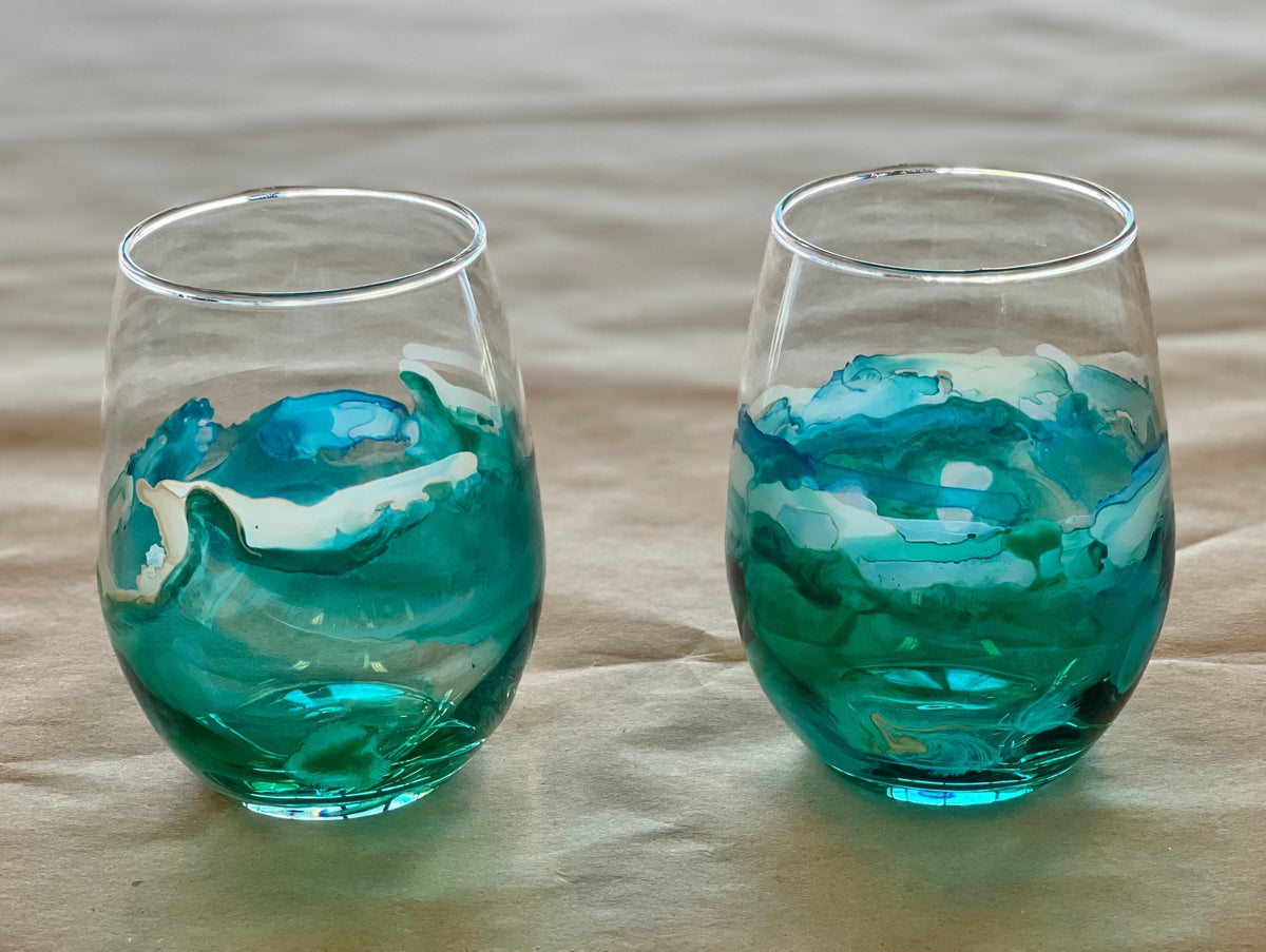 Sample Selections Stained Resin Glass Wine Glasses Class Size Is Limi Hammer And Stain Wickford
